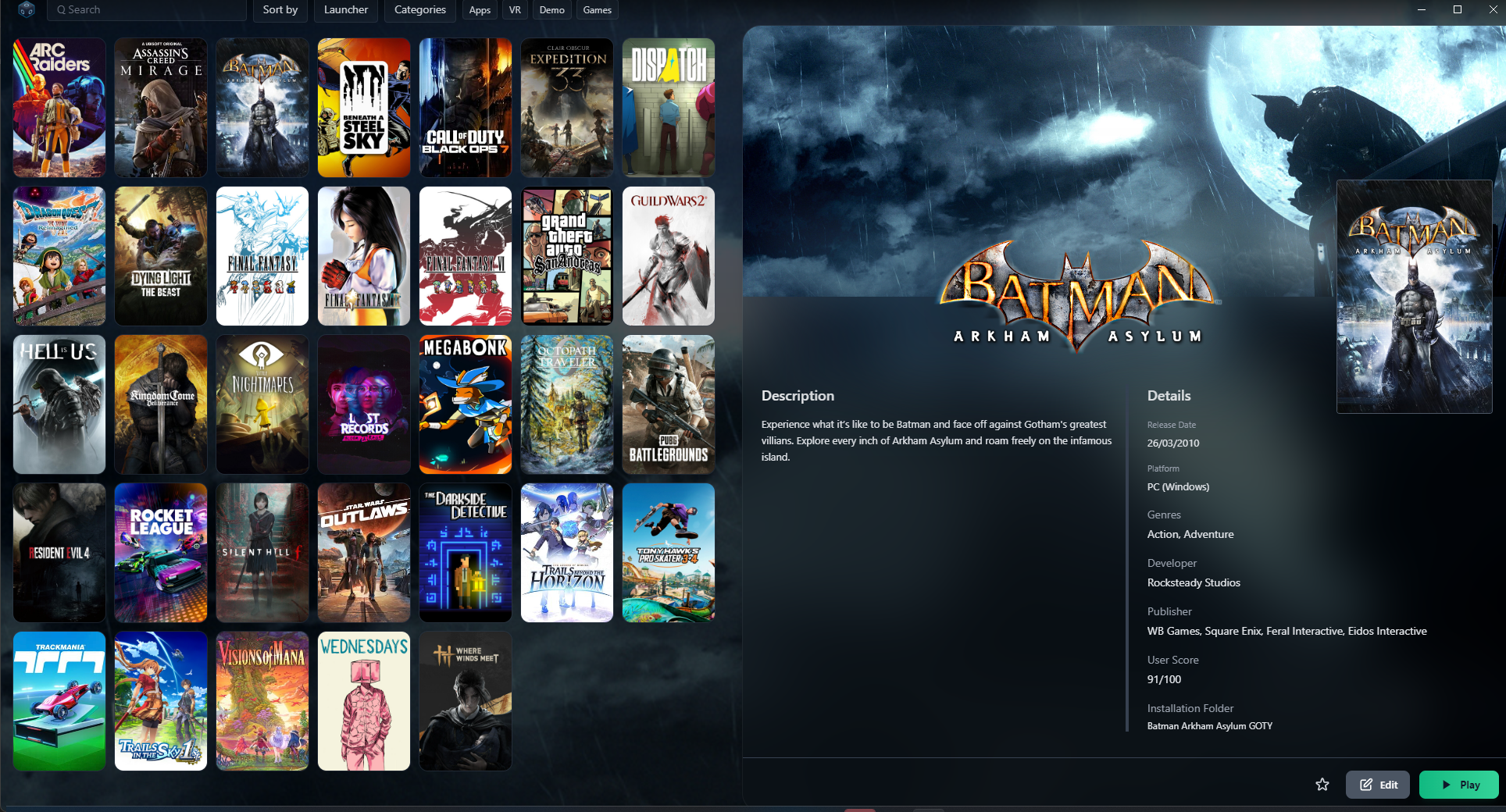 Onyx | Unified Game Library